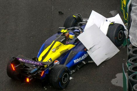 Impactante choque de Franco Colapinto deja su Williams fuera de carrera ...